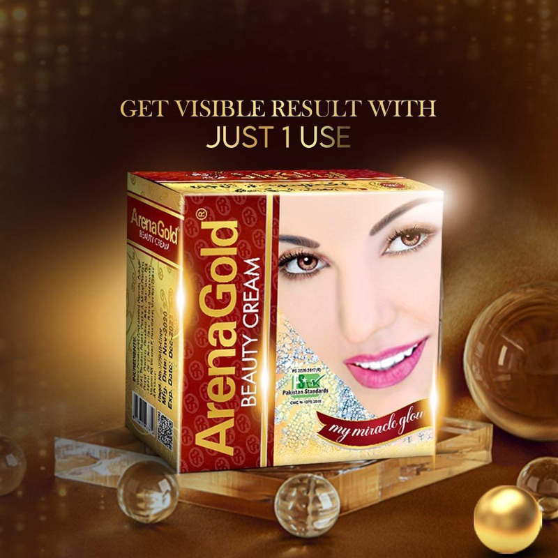 Ori From Pakistan Arena Gold Beauty Cream Visible Results | Shopee Malaysia