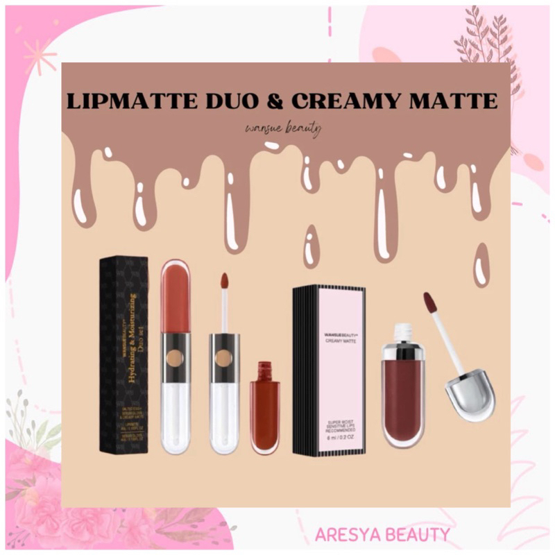 WANSUE BEAUTY CREAMY LIPMATTE 2in1 SERUM GLOSS 4ML | Shopee Malaysia