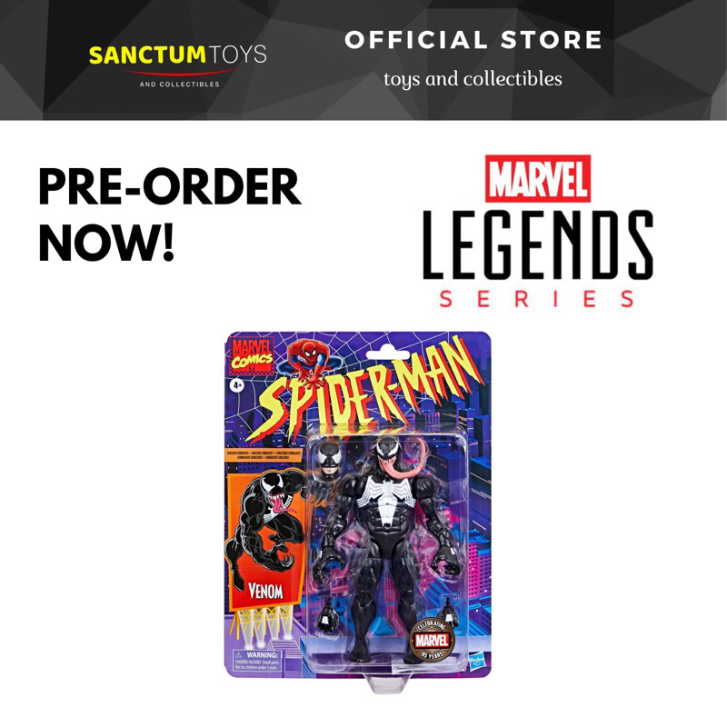 [PO] Marvel Legends Series - Retro- Venom Action Figure | Shopee Malaysia