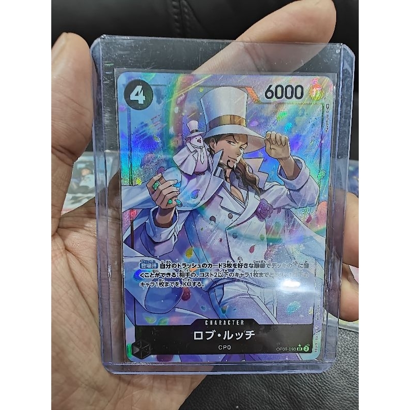 One Piece OPTCG OP05-093 Parallel AA SR Rob Lucci | Shopee Malaysia