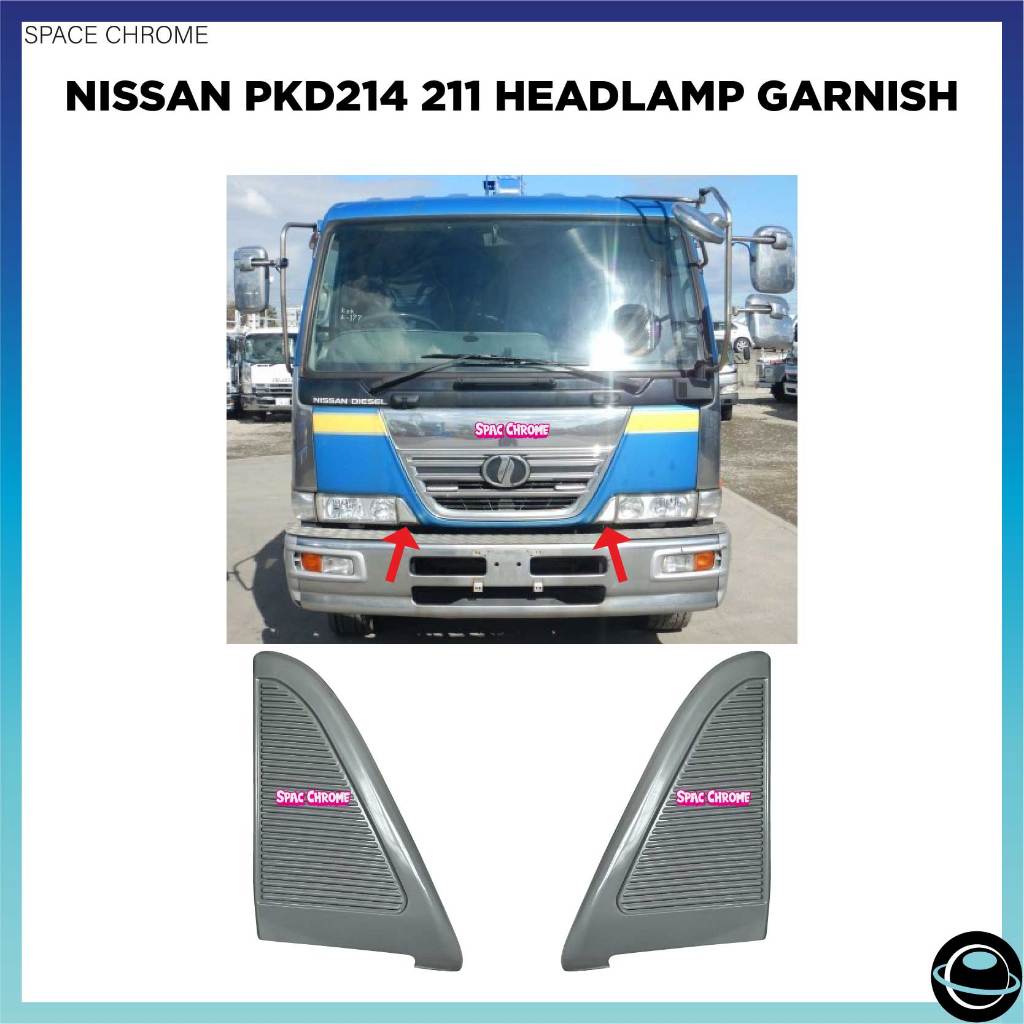 NISSAN PKD214 211 HEADLAMP GARNISH | Shopee Malaysia