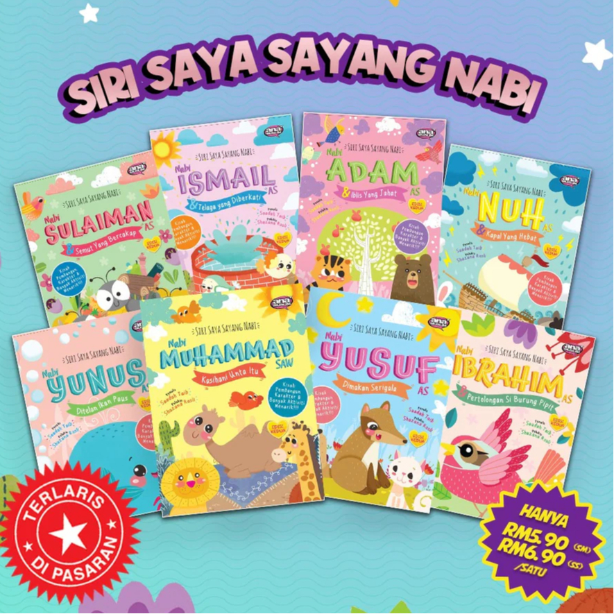 Buku : SIRI SAYA SAYANG NABI - Nabi Muhammad, Yunus, Yusuf, Nuh ...