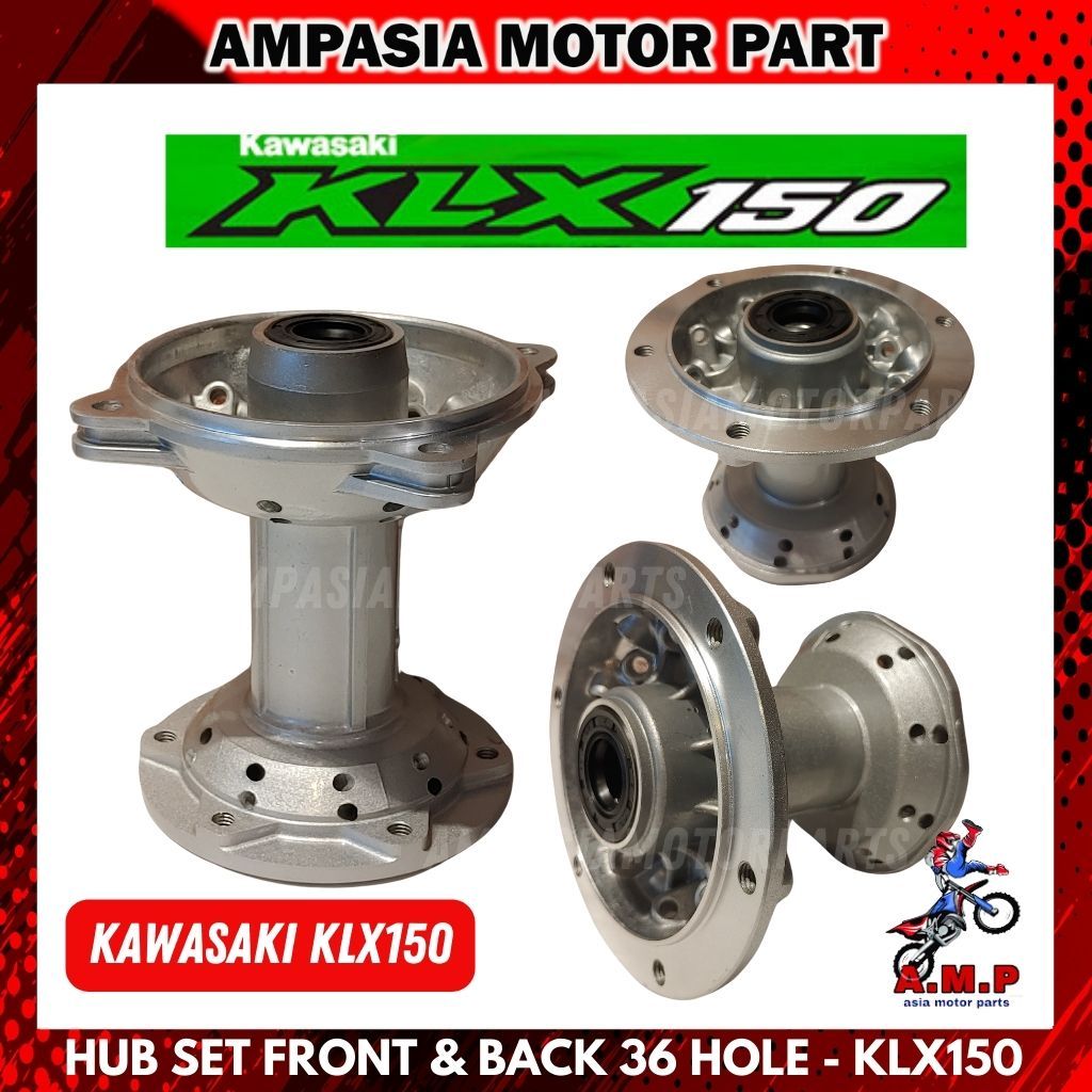 KLX150 KLX 150 HUB SET FRONT & BACK 36 HOLE/ Kawasaki KLX150 Front ...