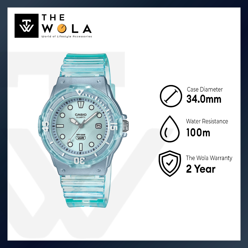 (2 Years Warranty) Casio Women Analog Watch LRW-200HS Series Blue Resin Strap | Shopee Malaysia