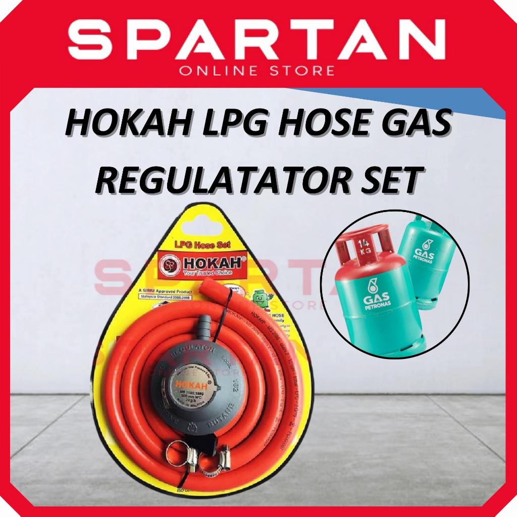 HOKAH LPG SIRIM Safety Gas Regulator Terbal Kepala Gas Hose 1.5 Meter ...