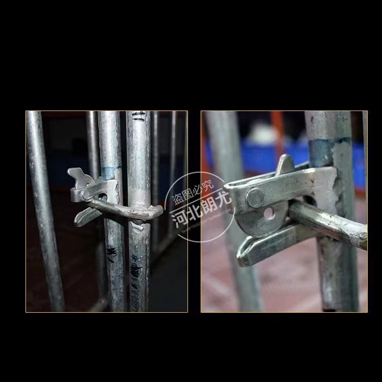 Galvanized Door Lock For Farrowing Bed Automatic Cage Door Latch Lock ...