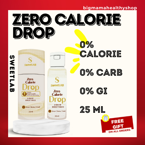 Zero Calorie Liquid Sweetener (25ML) - Zero Kalori Pemanis Sugar Replacement ( SweetLAB ...
