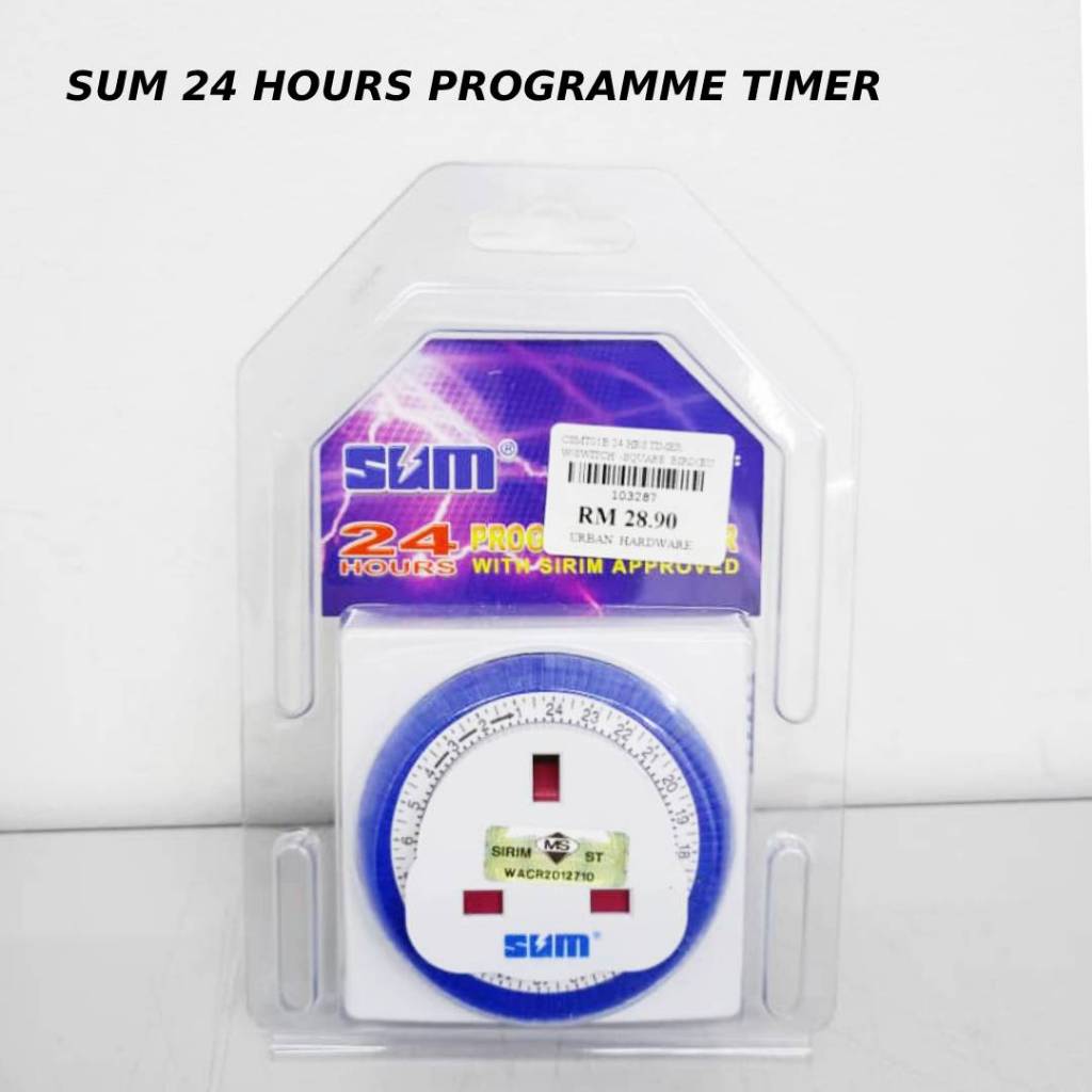 SUM 24 Hours Programme Timer With Sirim Approved (103287) | Shopee Malaysia