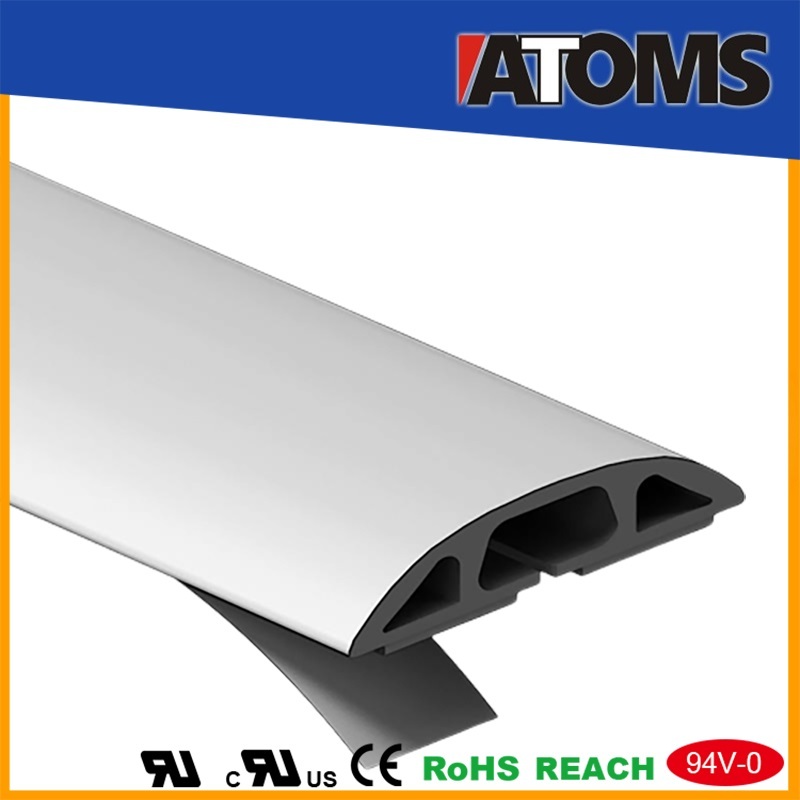 ATOMS RD Half Round Wiring Duct Floor Halfmoon PVC Trunking Grey Color ...