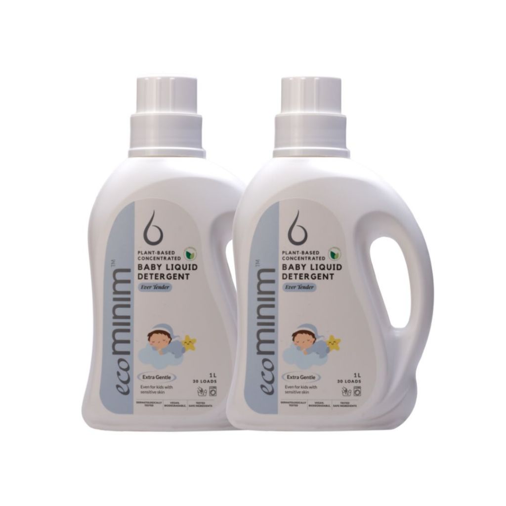 [TWIN] Ecominim Baby Liquid Detergent Ever Tender 1L | Plant Based, No ...