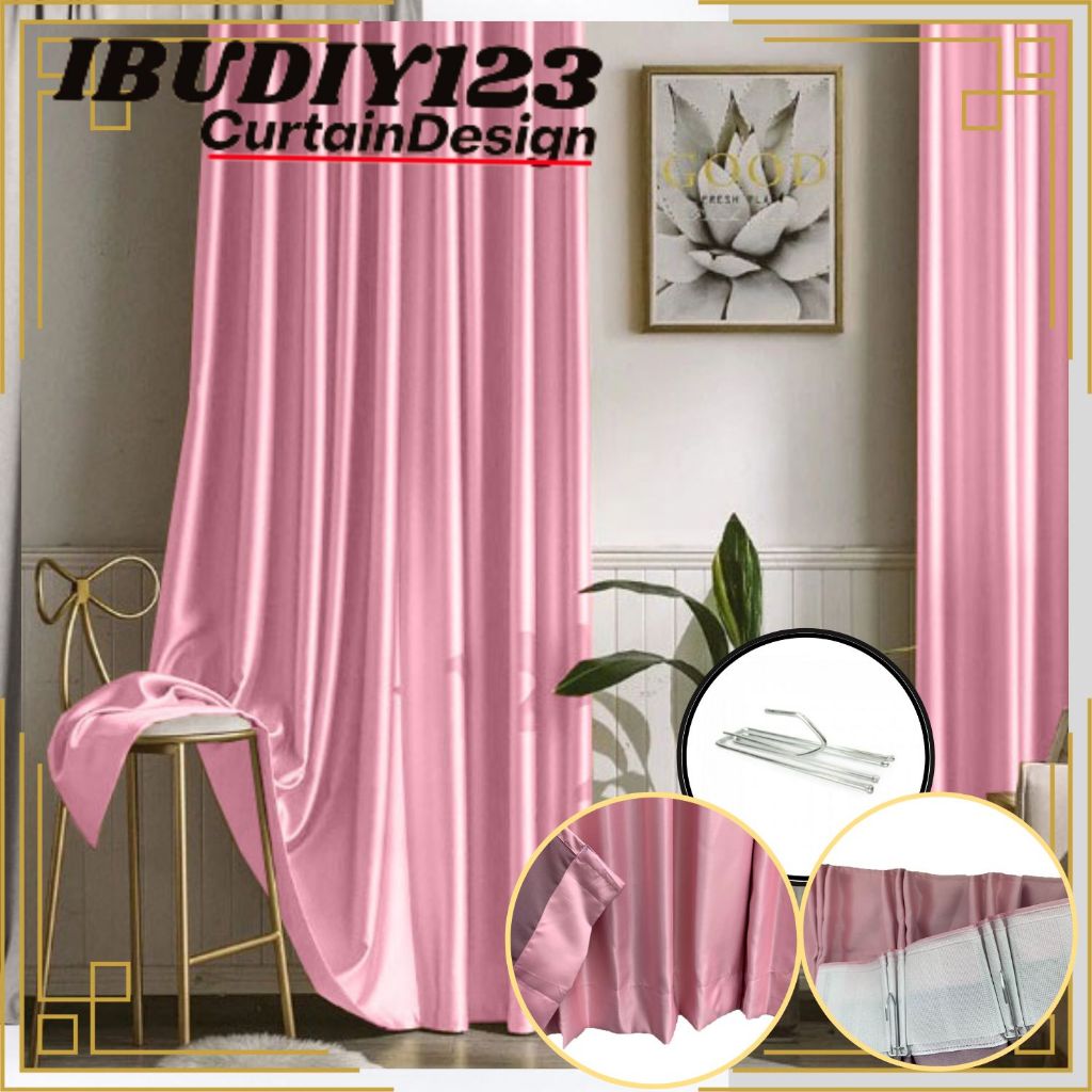 A6 Ready Made Curtain!!!Siap Jahit Langsir,Langsir RAYA Kain Tebal ...