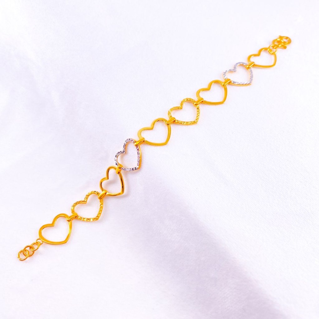 GD JEWELLERY - 916 GOLD BRACELET LOVE 2C | 916 EMAS RANTAI TANGAN LOVE ...
