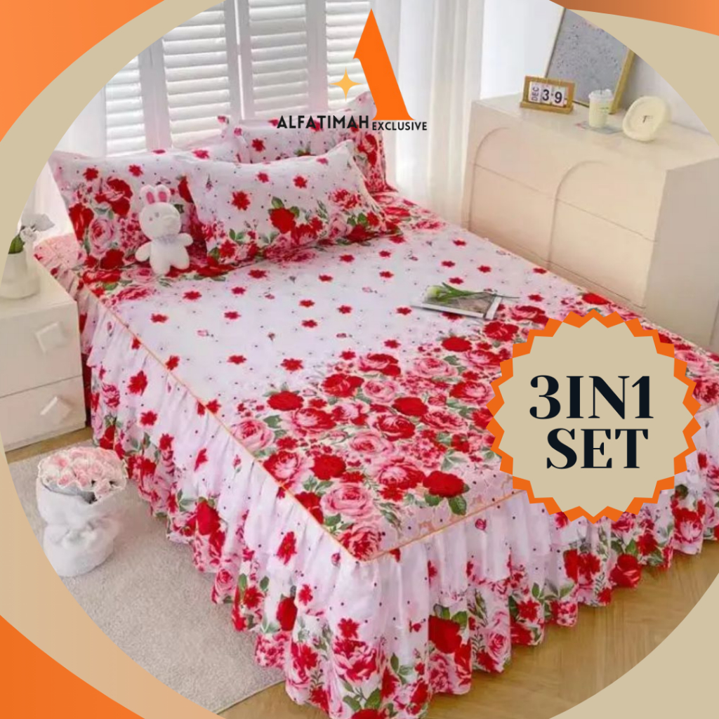 CADAR ROPOL 1000TC 100% COTTON 3 IN 1 SIZE KING & QUEEN READY STOCK ...