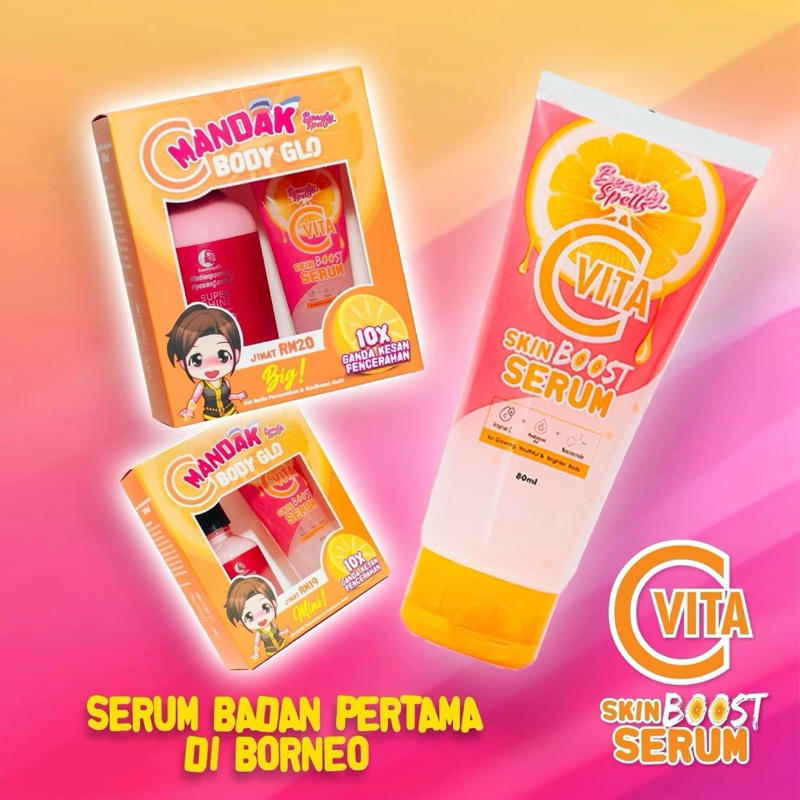 C MANDAK BODY GLO MINI 2in1 ( beautyspells ) | Shopee Malaysia