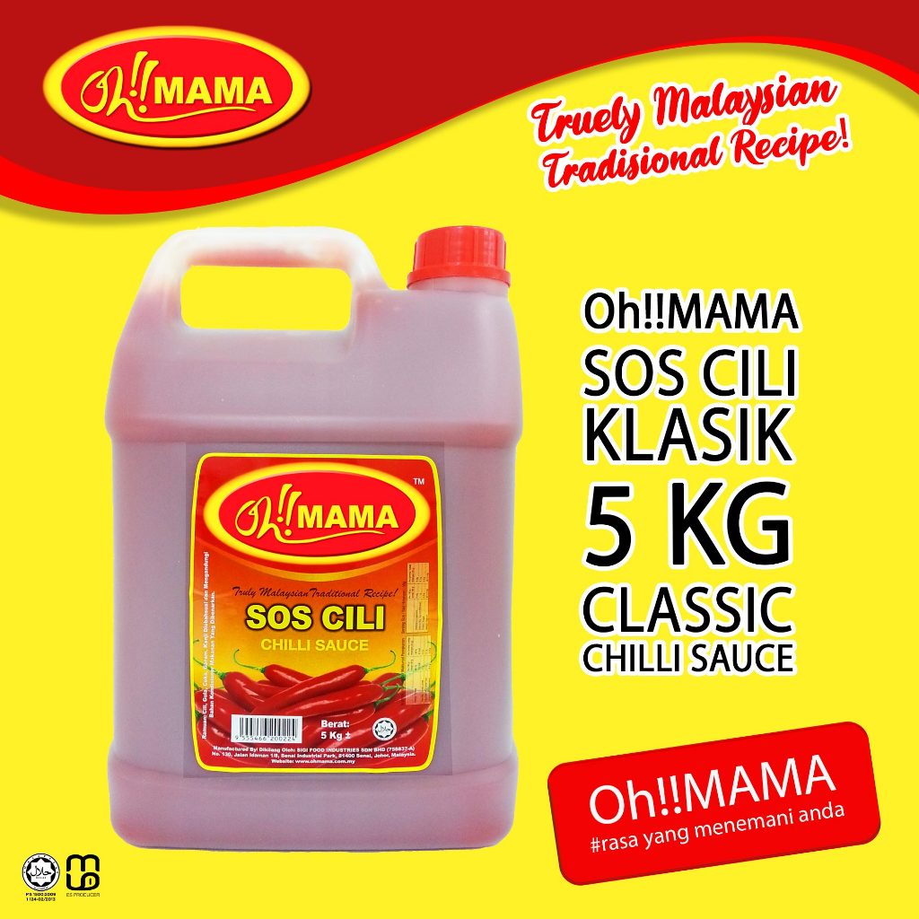OhMAMA Sos Cili Klasik | Classic Chilli Sauce 5kg | Shopee Malaysia