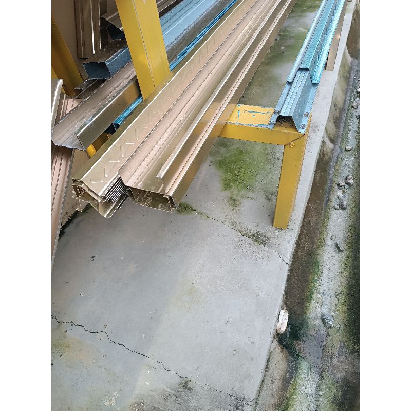 C CHANNEL BATTEN 5 KAKI +- (59 INCI) WARNA GOLD EKSKLUSIF BESI BIRU RAK ...