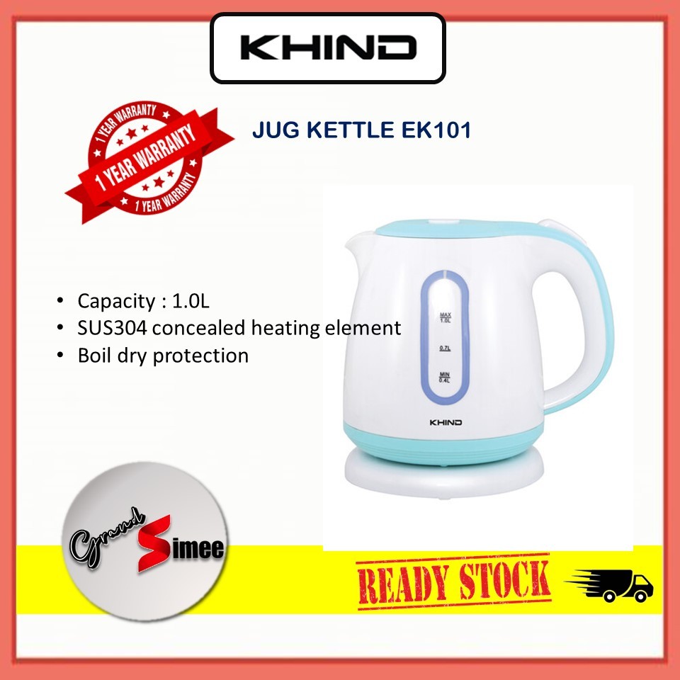 Khind 1.0L jug kettle EK101 | Shopee Malaysia