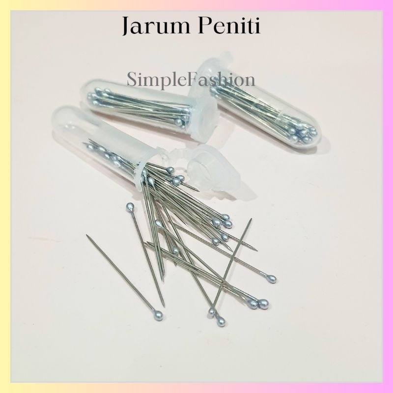 (30pcs/tiub) 3.2cm Jarum Peniti Kepala Mancis / Pin Tudung ...