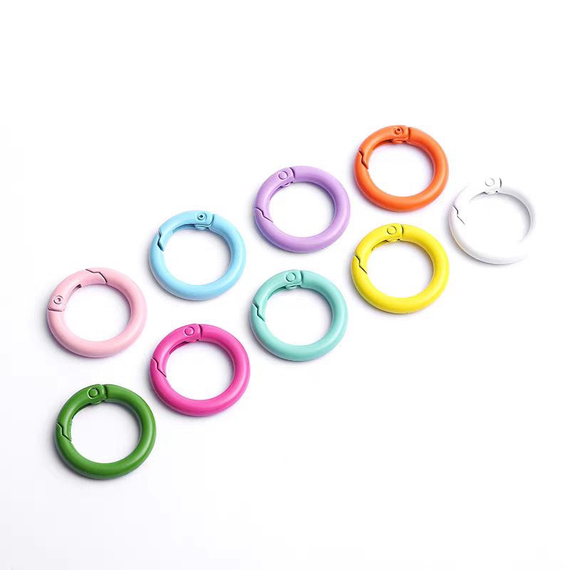 [Malaysia Local Stock] 2cm / 2.4cm /2.5cm Colourful Ring /Spring O Ring ...