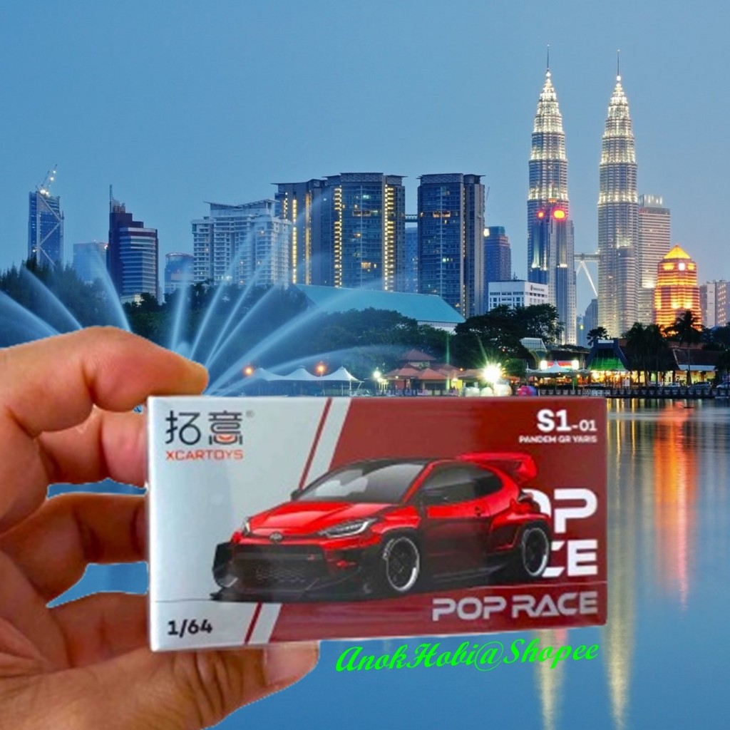 READY STOCK POP RACE TOYOTA PANDEM GR YARIS MAROON METALIC RED #S1-01 | Shopee Malaysia