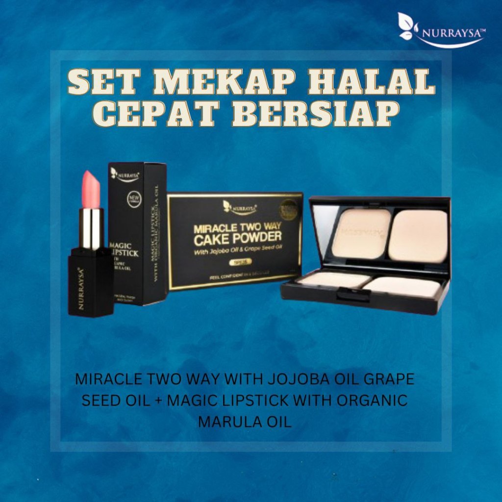 NURRAYSA SET MEKAP CEPAT BERSIAP ( 2 ITEM ) foundation bedak asas ...