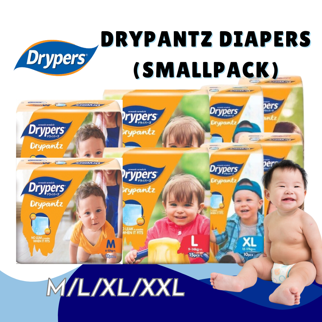 DRYPERS DRYPANTZ PANTS / LAMPIN BAYI / BABY DIAPERS (SMALLPACK ...