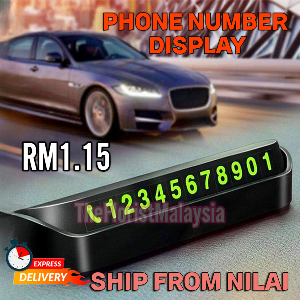 🔥𝑹𝑬𝑨𝑫𝒀 𝑺𝑻𝑶𝑪𝑲🔥Temporary Car Parking Phone Number Card Plate Adhesive ...