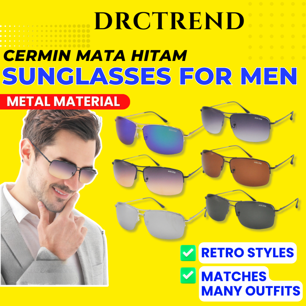 Spek Mata Lelaki Cermin Mata Lelaki Shades Sunglasses Men Police ...