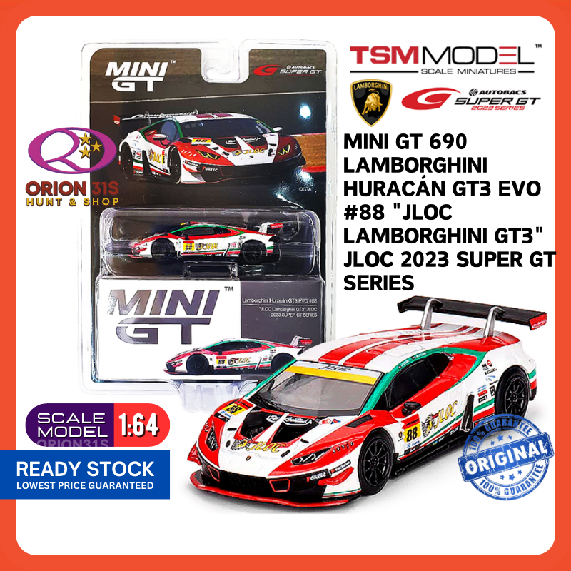 Mini GT 690 Lamborghini Huracán GT3 Evo #88 "JLOC Lamborghini GT3" JLOC ...