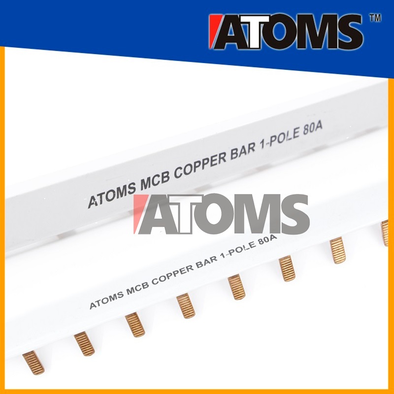 ATOMS 80A MCB COPPER BAR 80A Comb bar 1/2/3/4 POLE 60A 80A 100A Combar ...