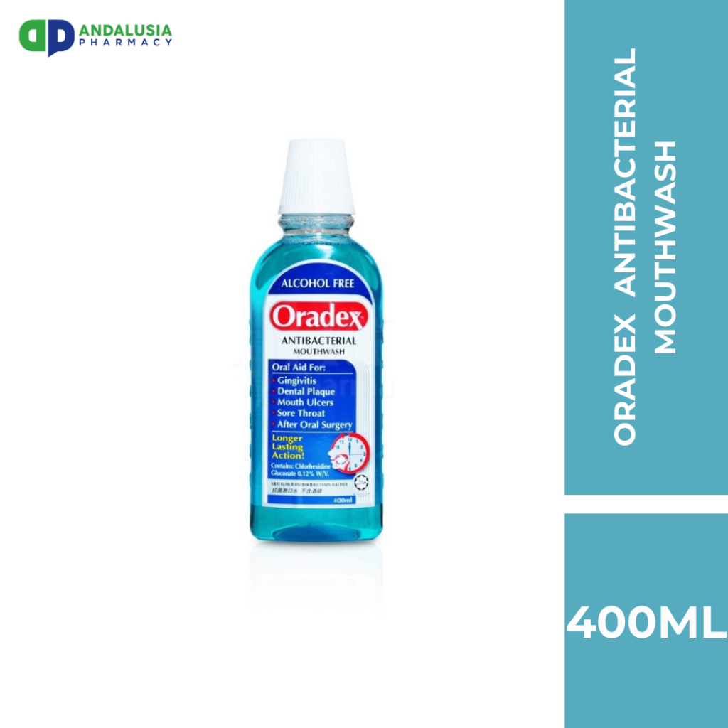 ORADEX ANTIBACTERIAL MOUTHWASH 400ML | Shopee Malaysia