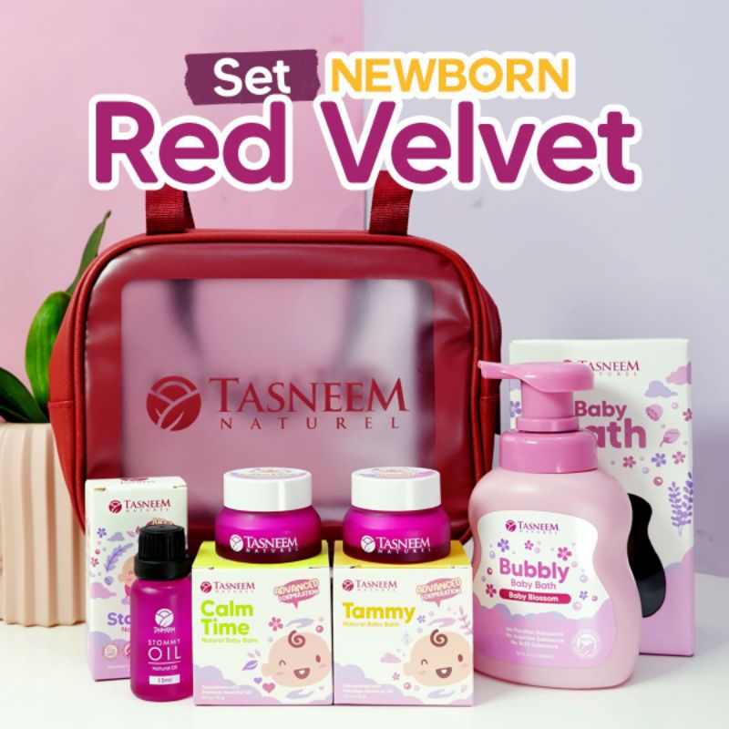Newborn Set Red Velvet Tasneem Naturel newborn gift set gift set baby ...