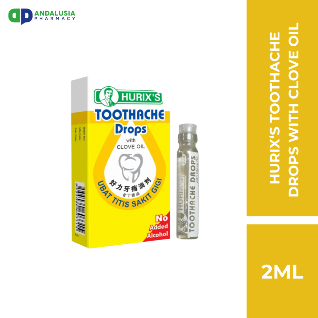 HURIXS TOOTHACHE DROPS WITH CLOVE OIL 2 ML | Shopee Malaysia