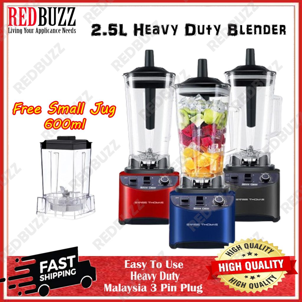 REDBUZZ Heavy Duty High Speed Blender 2.5L 5000W 50000Round/Min Ice ...
