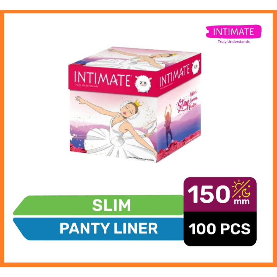 Intimate Slim Pantyliner 100's | Shopee Malaysia