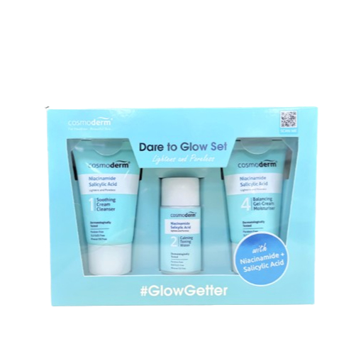 COSMODERM NIACINAMIDE DARE TO GLOW TRIAL SET | Shopee Malaysia
