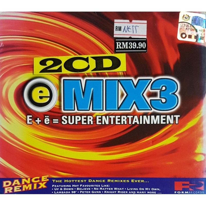 e Mix3 (1999) - Super Entertainment ***Various Artists Compilation 2CD | Shopee Malaysia