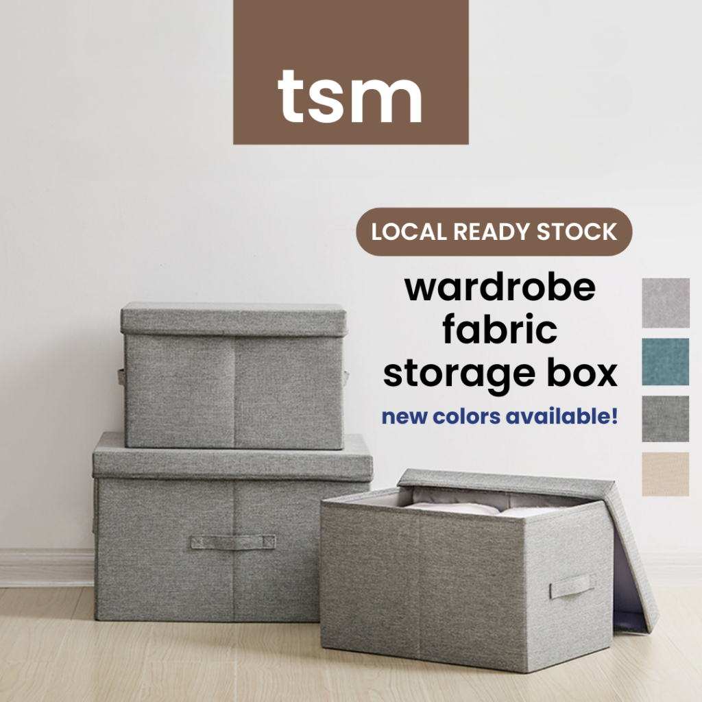 TSM Clothes Storage Box | Foldable with Lid | Waterproof Foldable Large ...