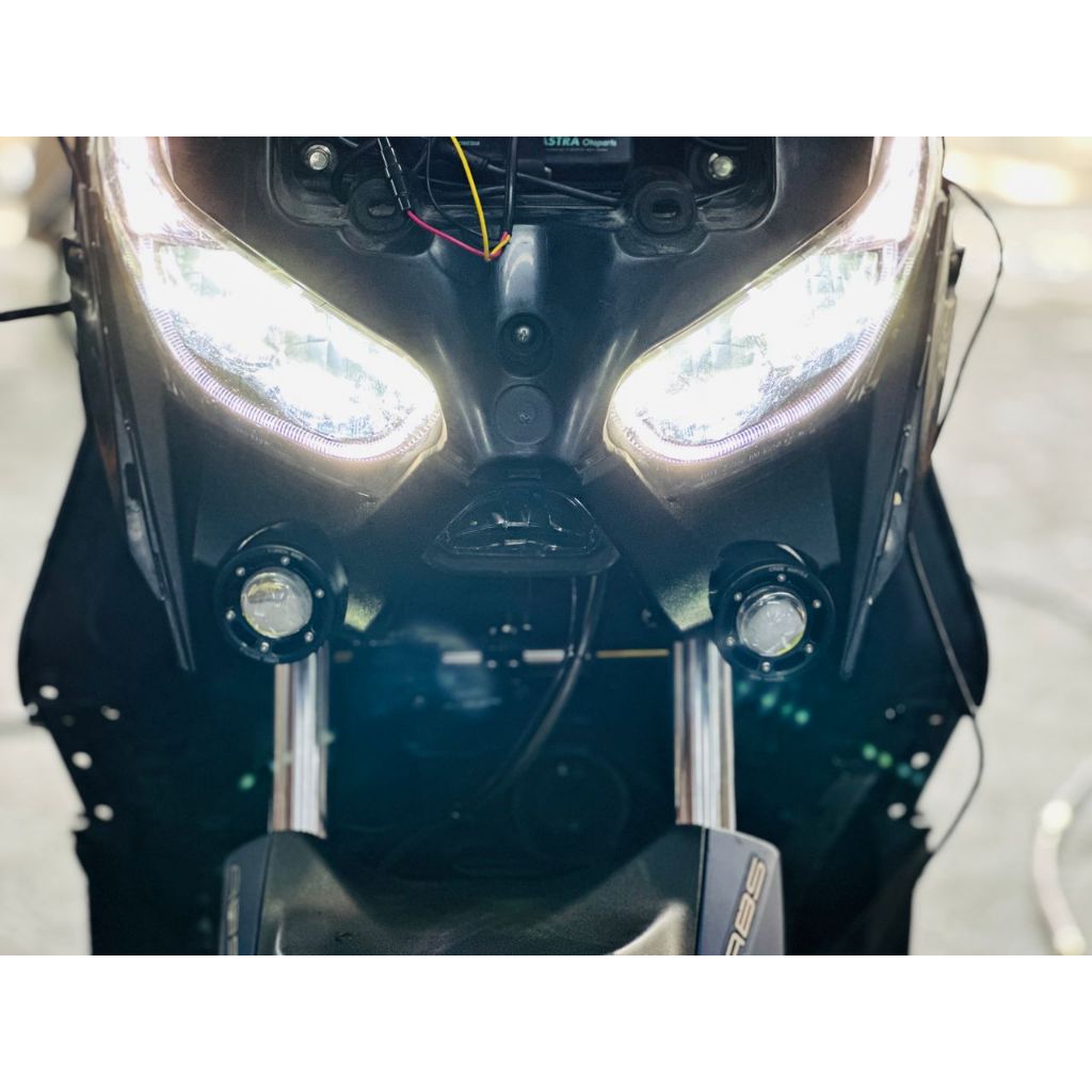 XMAX V1 UNIVERSAL LED SPOTLIGHTS WHITE YELLOW DUAL COLOR LED HEADLIGHT ...