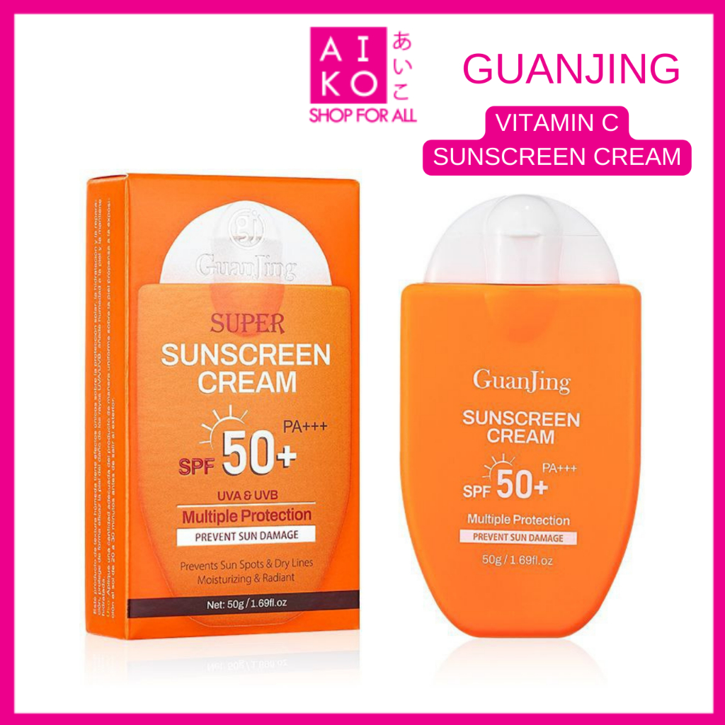 (AIKO)GUANJING SPF50 VITAMIN C SUNSCREEN CREAM 50G (GJ7198)(AIKO)GUANJING SPF50 VITAMIN C ...