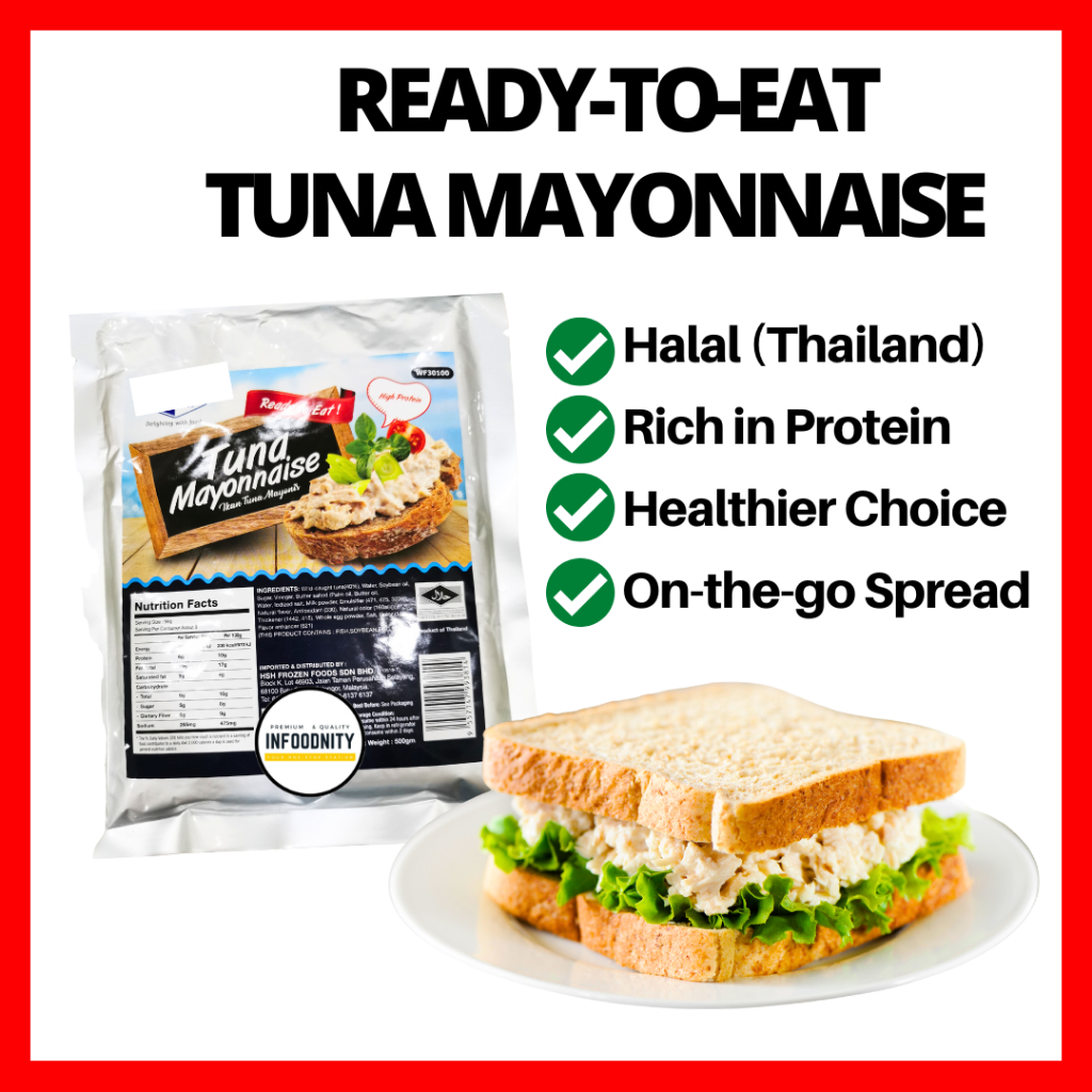 Halal Tuna Mayo Tuna Mayonnaise Tuna Mayonis Sandwich Bread Spread ...