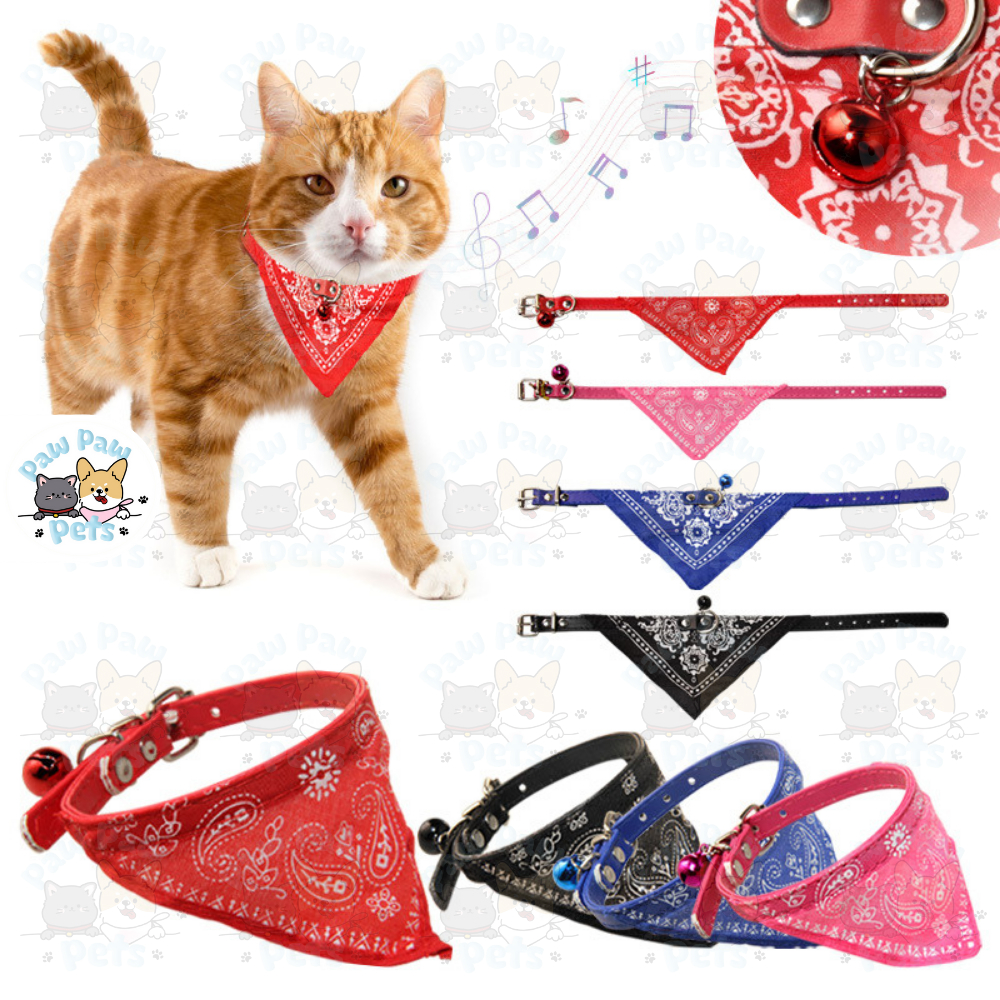 Pet Cat & Dog Cowboy Scarf Collar Cute Pet Costume | Kolar Skaf Koboi ...