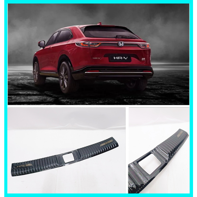 HONDA HRV(HR-V) 2022 ABOVE INNER (BLACK CHROME) Rear Bumper Guard Trunk ...