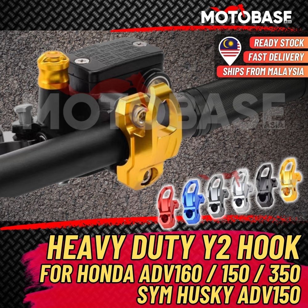 Motorcycle Hook Heavy Duty Y2 Pump Hanger Honda ADV 160 150 SYM Husky ...