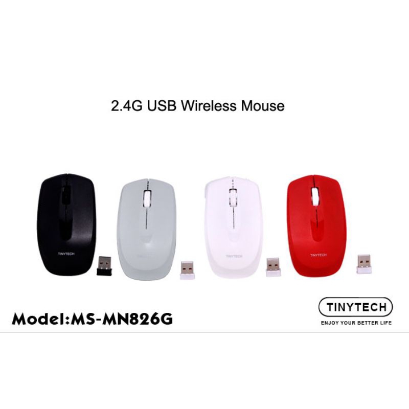Tinytech tetikus USB tanpa wayar 2.4g USB Wireless Mouse (MS-MN826G ...