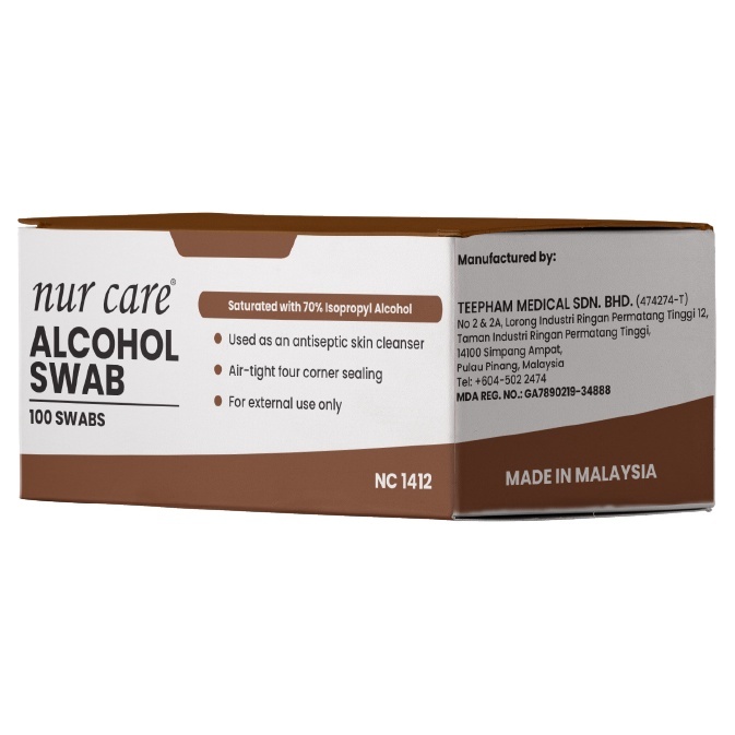 Nur Care Alcohol Swab 100's (STANDARD / MEDICAL GRADE) | Shopee Malaysia