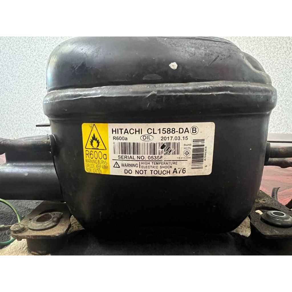 ORIGINAL COMPRESSOR PETI SEJUK INVERTER BRAND HITACHI CL 1588-DA B ...