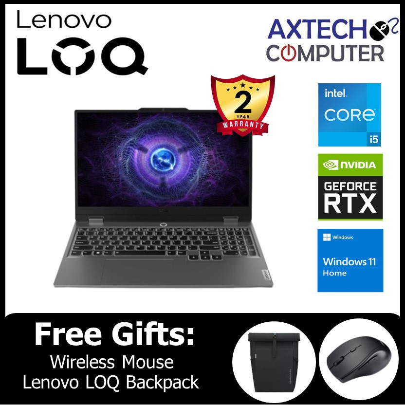 Lenovo LOQ 15IAX9 83GS005RMJ 15.6'' FHD 144Hz Luna Grey (I5-12450HX ...