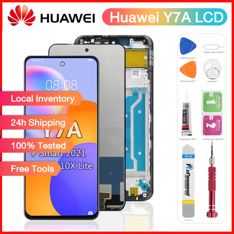 Original LCD with Frame For Huawei Y7A/ENJOY 20 SE/P SMART 2021/Honor ...