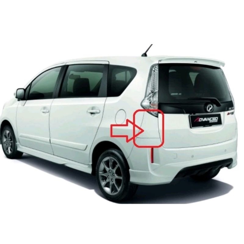 PERODUA ALZA REAR BUMPER SIDE COVER BUMPER UPPER COVER TAIL LAMP LOWER ...